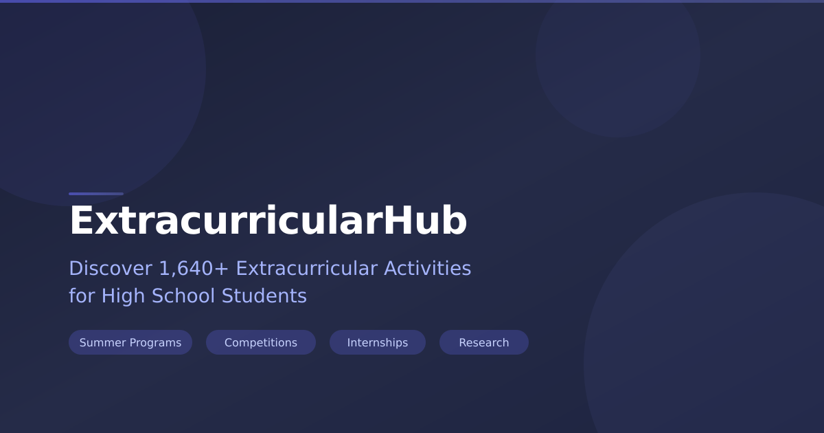 Harvard Secondary School Program for | ExtracurricularHub